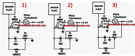 3 Easy Capacitive Proximity Sensor Circuits Explored Homemade Circuit
