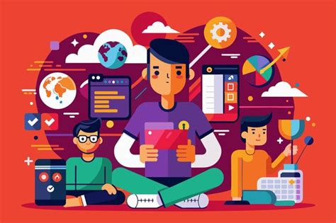 A Diverse Design Team Collaborates On Customizable Illustrations While Using Digital Tools In A