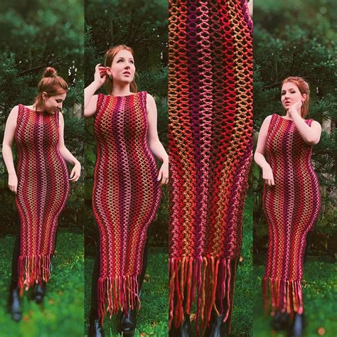 Hot Mesh Dress Crochet Pattern Pdf Etsy