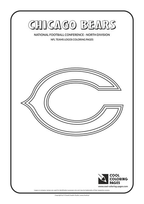 Cool Coloring Pages Chicago Bears Nfl American Football Teams Logos