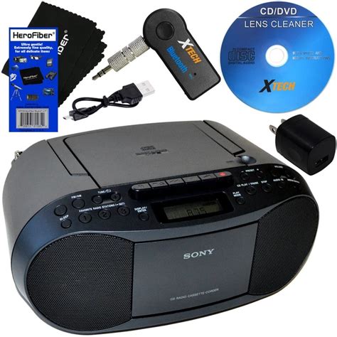 Sony Portable Boombox Cd Radio Player Wireless Bluetooth Receiver Kit