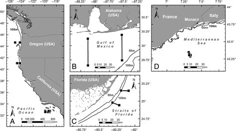 Location Of The Isiis Sampling Transects Conducted Within Six Marine Download Scientific