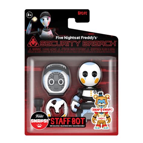 Security Staff Bot Five Nights At Freddys Fnaf Funko Snap Single Pack Figurine Free
