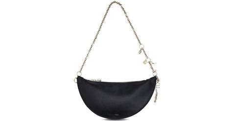 Chloé Black Calf Leather Bos Taurus Shoulder Bag For Men Lyst