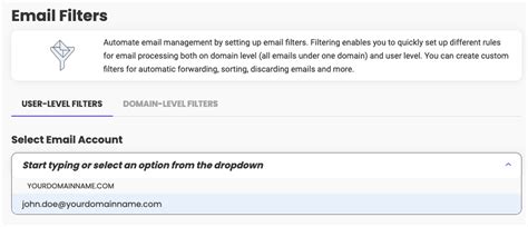 Email Security User Domain Level Filtering Tutorial SiteGround Tutorials