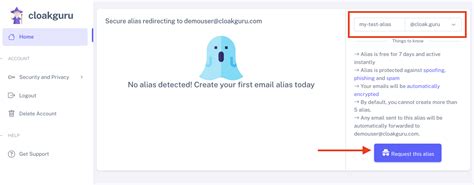 Create Aliases Cloakguru Documentation
