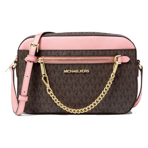 Michael Kors Womens Jet Set Large Leather Crossbody Bag 35s1gttc9b