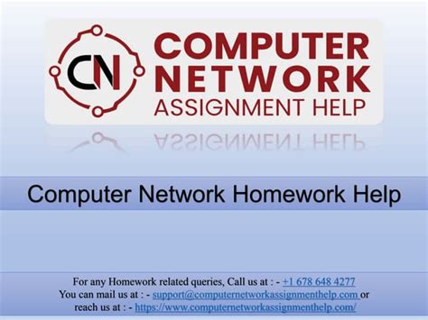 Computer Network Homework Help Ppt