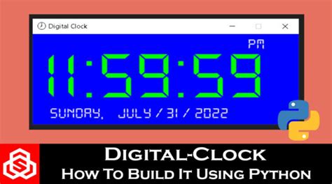 How To Build A Digital Clock Using Python Sonalabs
