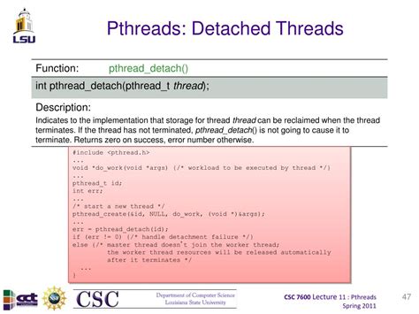 Ppt High Performance Computing Models Methods And Means Pthreads Powerpoint Presentation