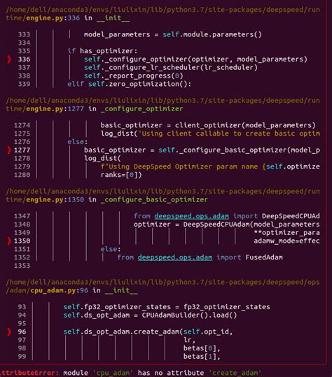 Attributeerror Module Cpuadam Has No Attribute Createadam · Issue 2901 · Deepspeedai