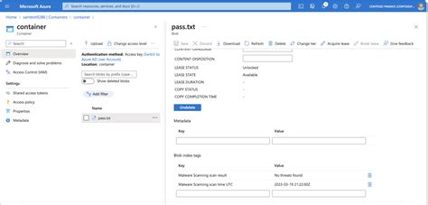 Test The Defender For Storage Data Security Features Microsoft Defender For Cloud Microsoft