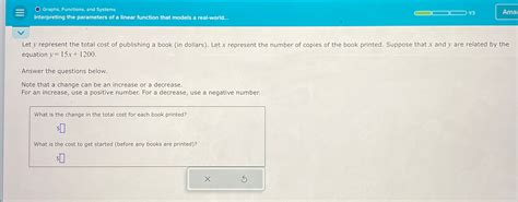 Solved Graphs Functions And Systemsinterpreting The