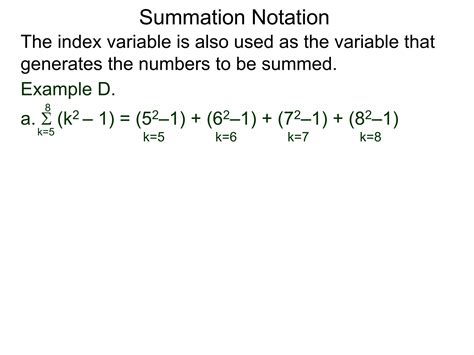 5 1 sequences and summation notation pptx science