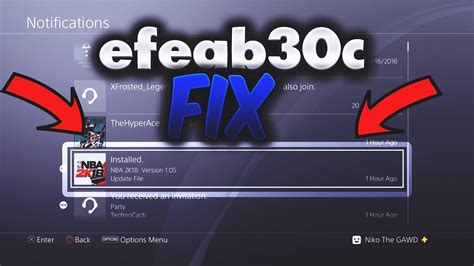 how to fix efeab30c error code after patch 5 nba 2k18 youtube