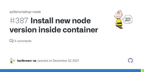 Install New Node Version Inside Container Issue Actions Setup Node GitHub