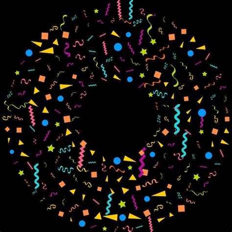 Fundo De Confete Preto Abstrato De Vetor Vetor Grátis
