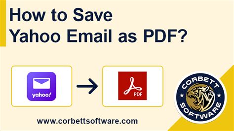 Save Yahoo Email As PDF With Top Techniques