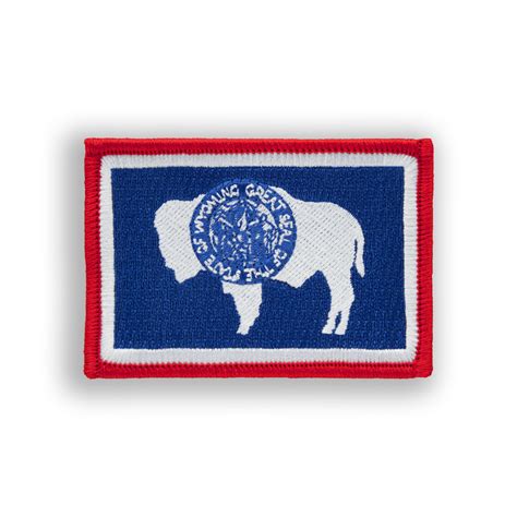 Wyoming State Flag Patch Disc Golf Patches
