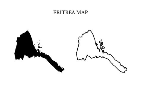 Premium Vector Eritrea Region Country Map Vector