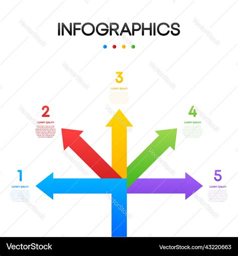 Business Infographic Data Visualization Square Vector Image