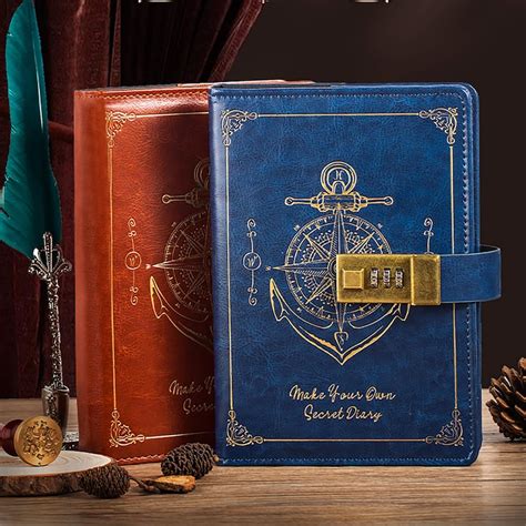 Locking Password Diary Etsy