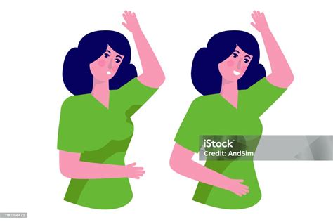 젖은 겨드랑이 여성 의류에 냄새 땀이 얼룩 다한증 땀 반점 예방 벡터 그림입니다 건강한 생활방식에 대한 스톡 벡터 아트 및 기타 이미지 Istock