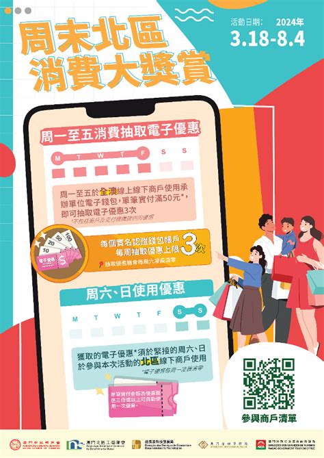 【多方合力盤活北區經濟】 “周末北區消費大奬賞”啟動 電子優惠周六、日使用 澳門特別行政區政府入口網站