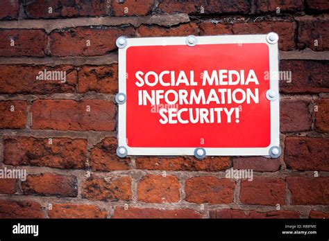 Handwriting Text Writing Social Media Information Security Concept