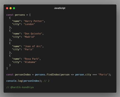array prototype findindex a simple way to find an array item