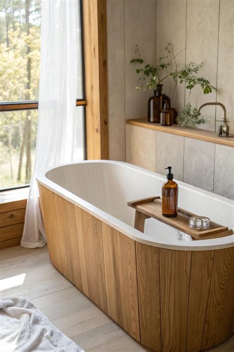 21 Stylish Wood Tub Surround Ideas For A Warm Bathroom Timberelle
