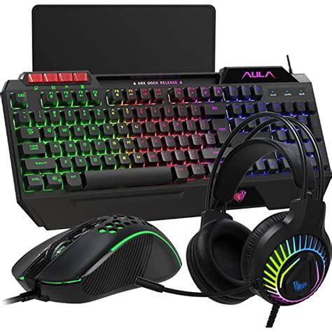 Aula T650 4 In 1 Gaming Bundled Keyboard Mouse Headset Mousepad Gigahertz