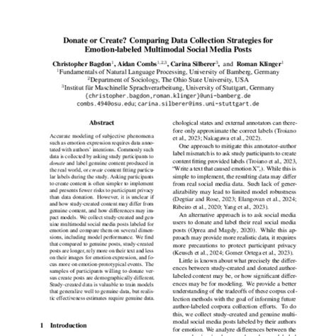 Donate Or Create Comparing Data Collection Strategies For Emotion