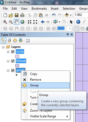 Grouping Layers In Table Of Contents In Arcgis For Desktop