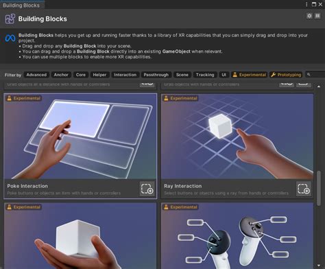 Meta Quest Building Blocks コントローラーを活用したインタラクションの構築