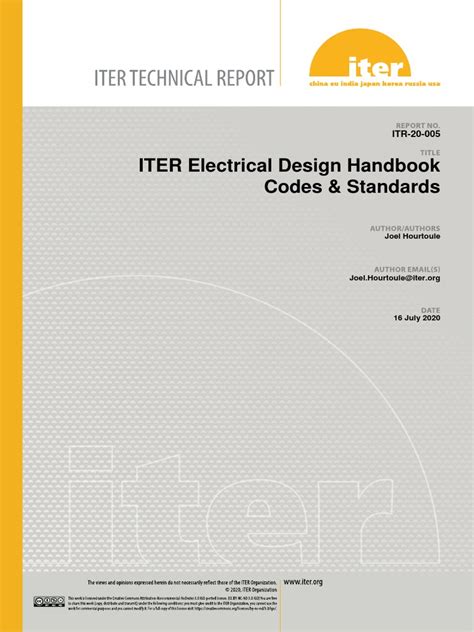 Itr 20 005 Iter Electrical Handbook Pdf Transformer Alternating Current
