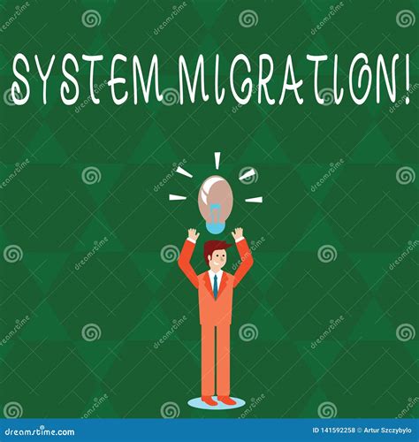 Text Sign Showing System Migration Conceptual Photo Moving Programs To Another Platform Stock