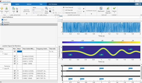 Signal Labeler Label Signal Attributes Regions And Points Of Interest Matlab