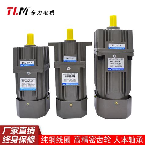 Tlm东力调速电机齿轮减速电机220v6w 400w交流微小型电机马达慢速虎窝淘