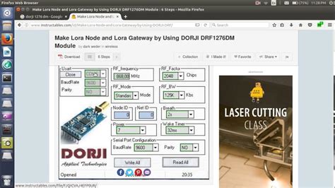 How Make Lora Node And Lora Gateway By Using Dorji Drf1276dm Module Youtube