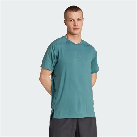 Mens Clothing Puremotion Tee Green Adidas Saudi Arabia