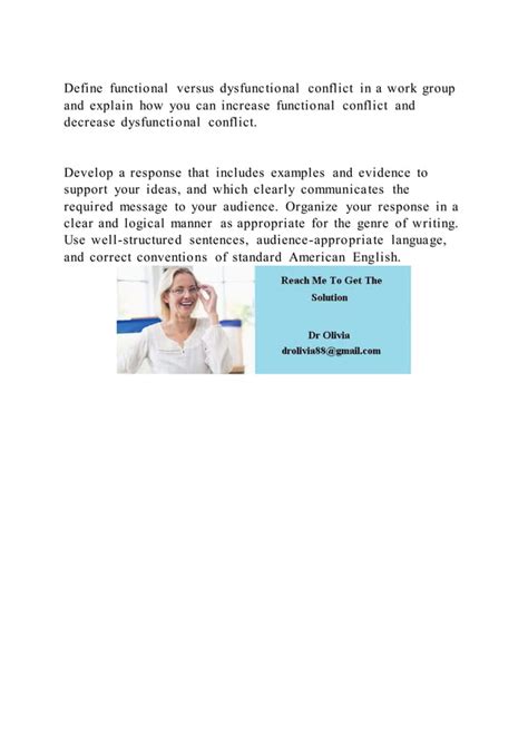 Define Functional Versus Dysfunctional Conflict In A Work Group And