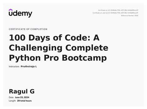 Ragul G On Linkedin Python Coding Udemy Programming