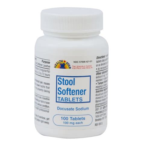 Geri Care 421 01 Gcp 1798 Colace Generic Tablet 100mg Doc Sodium