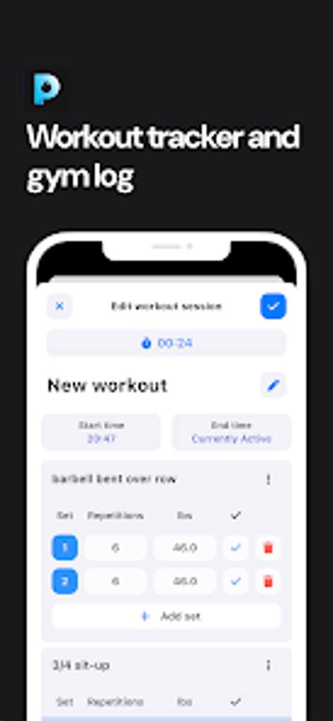 Pumped Workout Tracker Gym Log Para Android Descargar