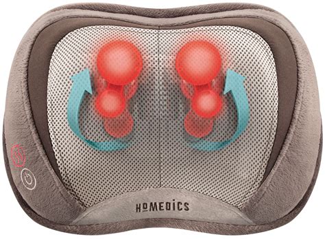 Homedics 3d Shiatsu And Vibration Massage Pillow Heated Back And Neck