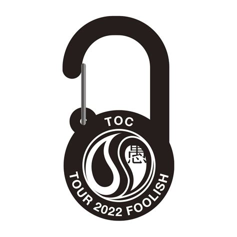 カラビナキーホルダー 黒 Tooka Base