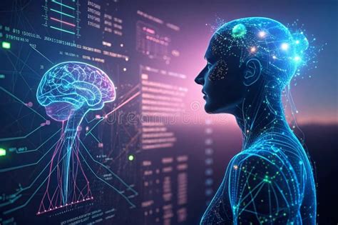 Complex Neural Connections Inside Artificial Digital Mind Stock Illustration Illustration Of