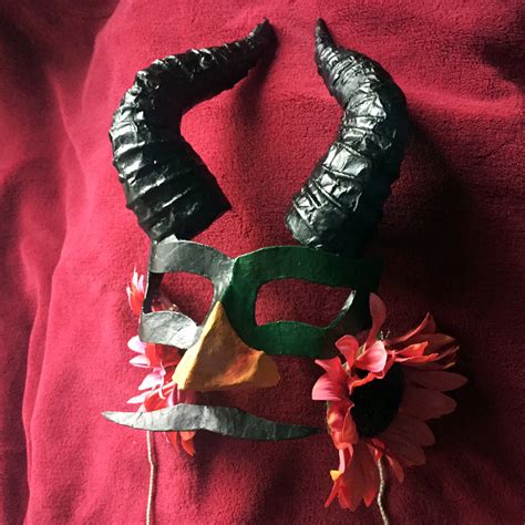 Devil Man Mask With Horns — Part 2 Manning Makes Stuff