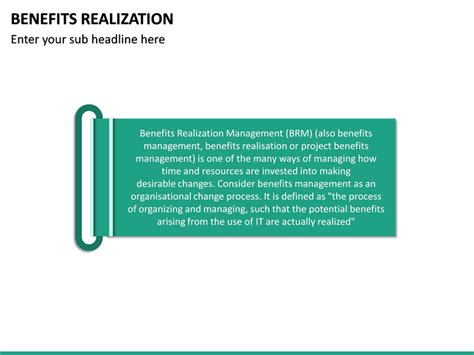 Benefits Realization PowerPoint Template SketchBubble